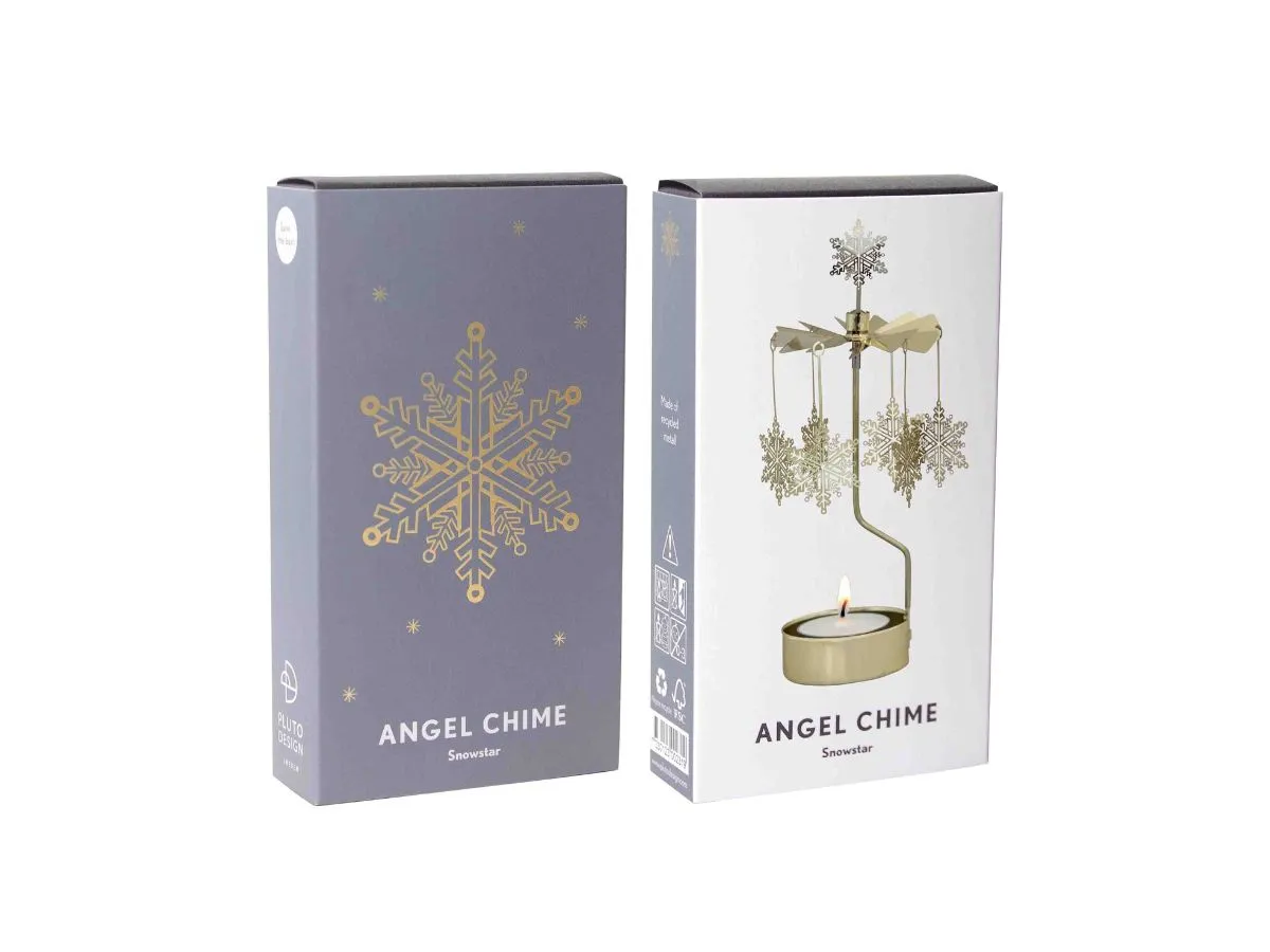 Pluto - Jóla Kertaórói 16 cm Snowstar Gold – DÚKA